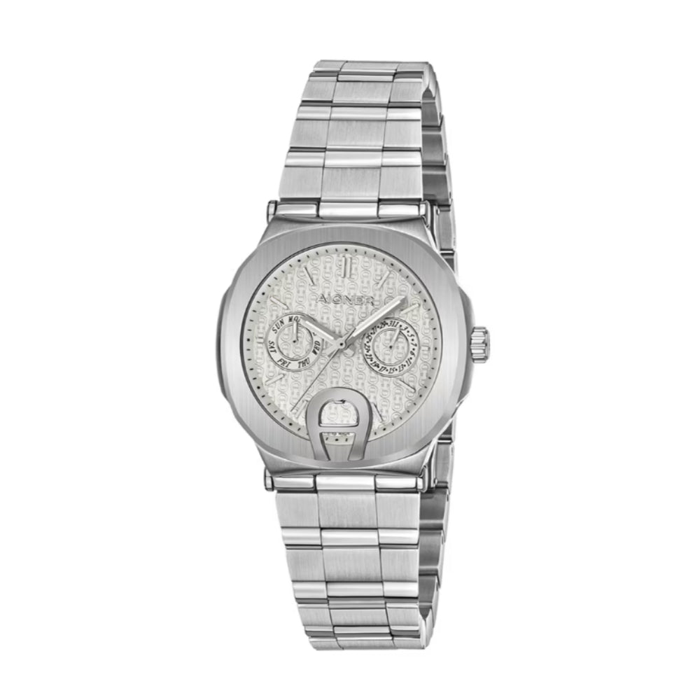 Aigner Taviano Women's White Dial Silver Watch – Blue Salon