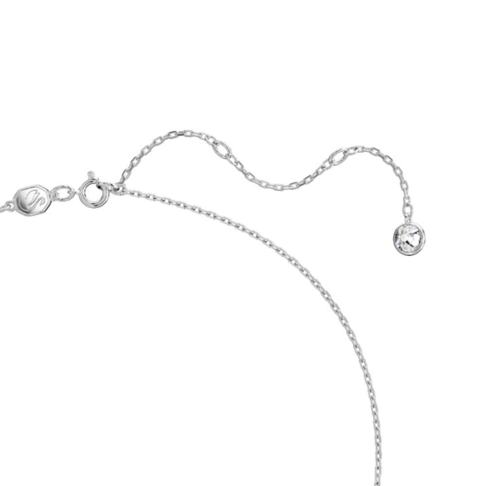 Swarovski Swarovski Iconic Swan Necklace Swan, Medium, Blue, Rhodium p ...