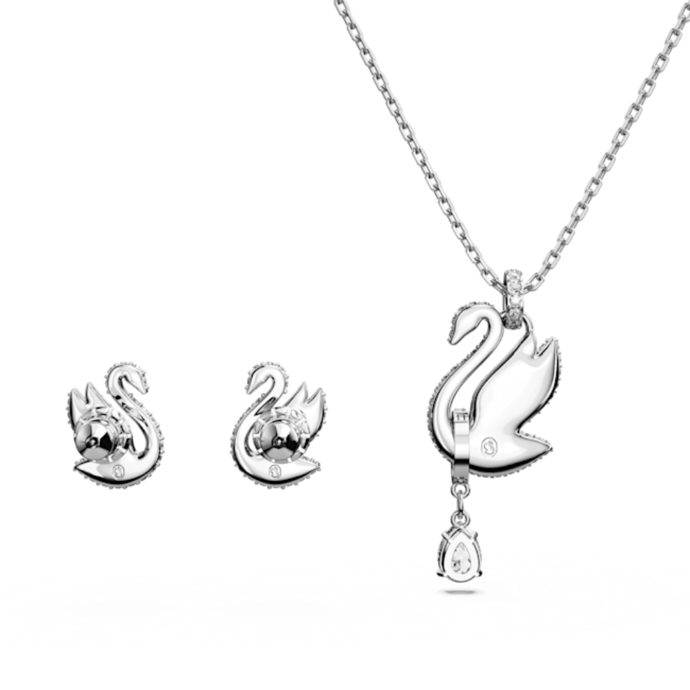 Swarovski Swarovski Iconic Swan Sets Swan, Blue, Rhodium plated – Blue ...