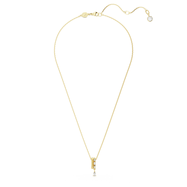 Swarovski Dextera Necklace Mixed cuts, White, Gold-tone plated – Blue Salon