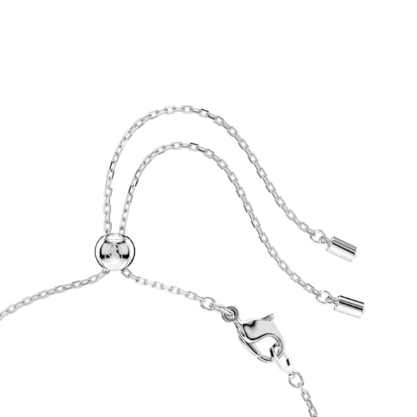 Swarovski Idyllia pendant Flower Necklace, Yellow, Rhodium plated ...