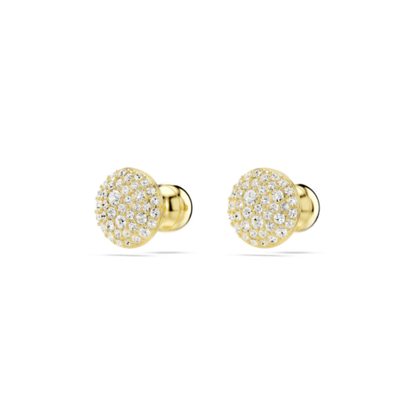 Swarovski Meteora Stud Earrings White, Gold-tone plated – Bluesalon.com