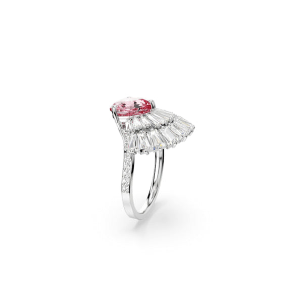 Swarovski Idyllia Cocktail Ring Mixed cuts Shell Pink Rhodium plated ...