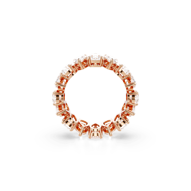 Swarovski Matrix Vittore Ring Pear cut White Rose gold-tone finish Siz ...