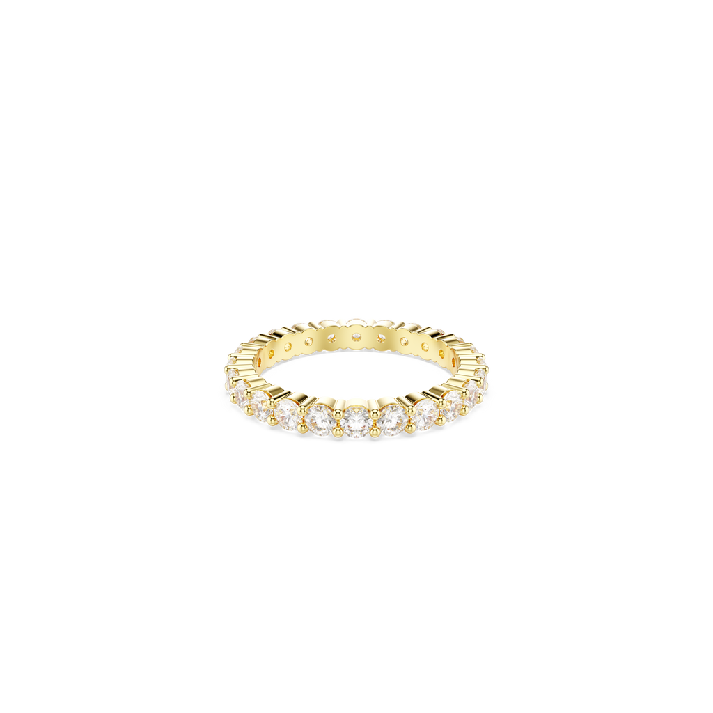 Swarovski Stilla Ring Round Cut White Gold-Tone Plated – Bluesalon.com