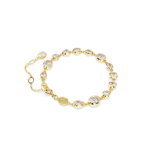 Swarovski Imber Tennis Bracelet Mixed Cuts White Gold-Tone Plated ...