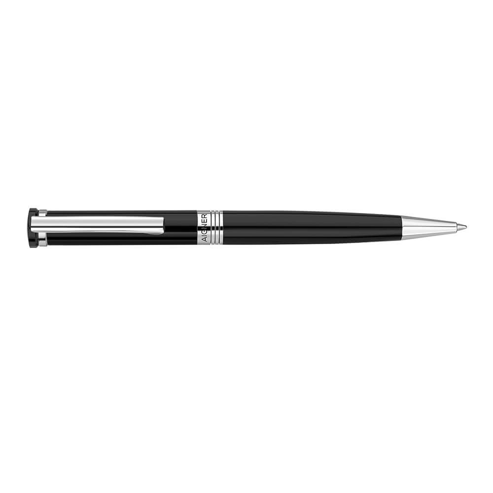 Aigner Gents Black Silver Pen – Blue Salon