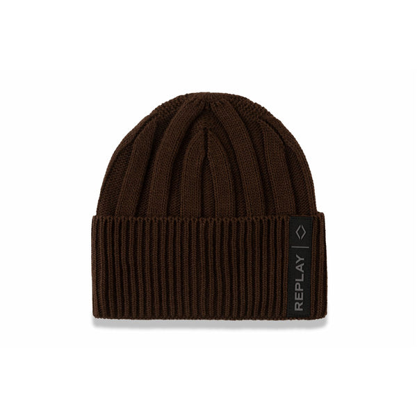 Replay Men's Ribbed Beanie – Blue Salon