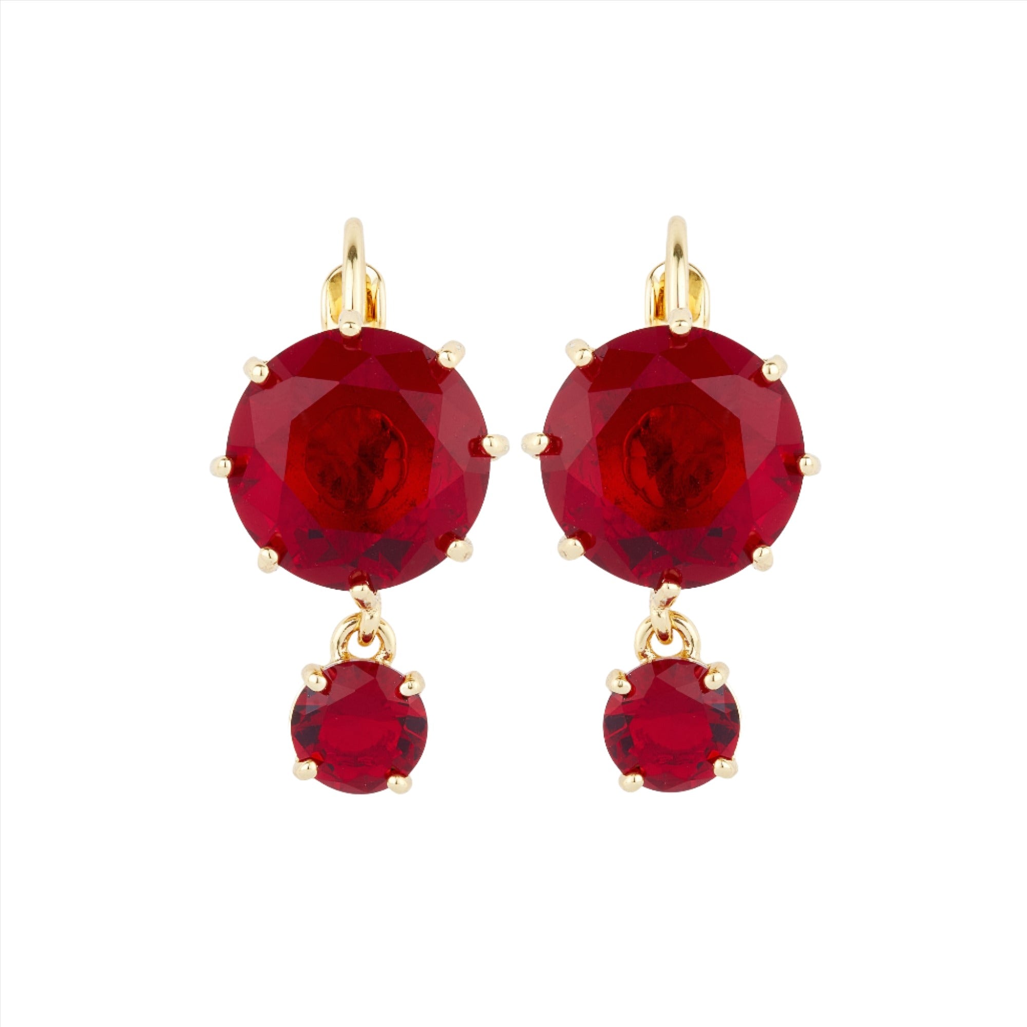 Les Nereides Sleeper Earring La Diamantine Rouge Grenat – Bluesalon.com