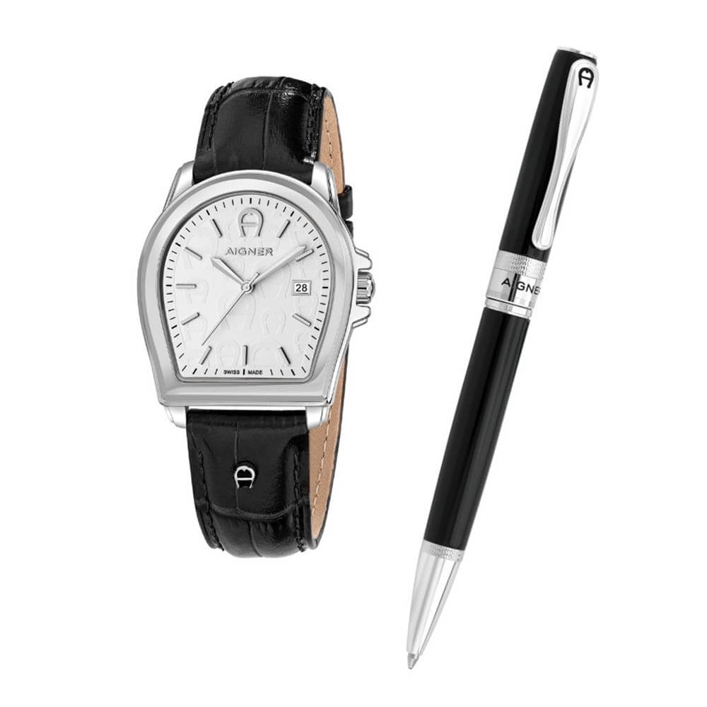 Aigner Verona Men's Watch & Pen Set – Blue Salon