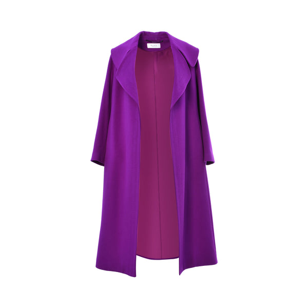Black By Mz Women's Magenta Coat With Belt – Bluesalon.com