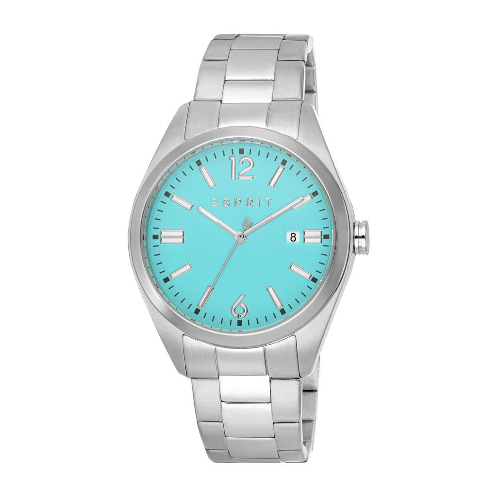 Esprit Men's Light Blue Dial Silver Watch – Blue Salon