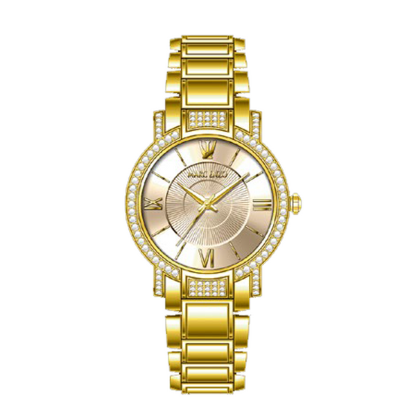 Marc Enzo Ladies Gold-Tone Stainless Steel Quartz Watch – Bluesalon.com