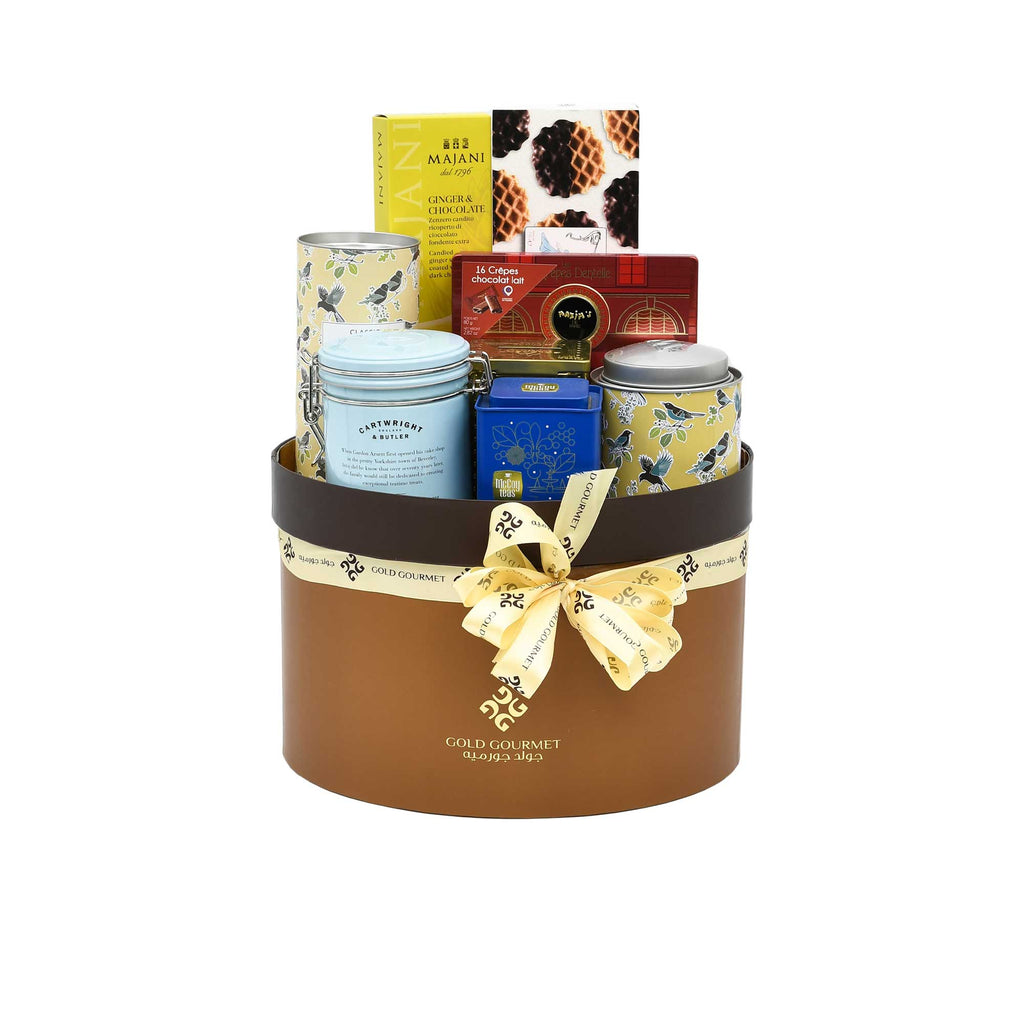 Gold Gourmet Small Hamper – Blue Salon