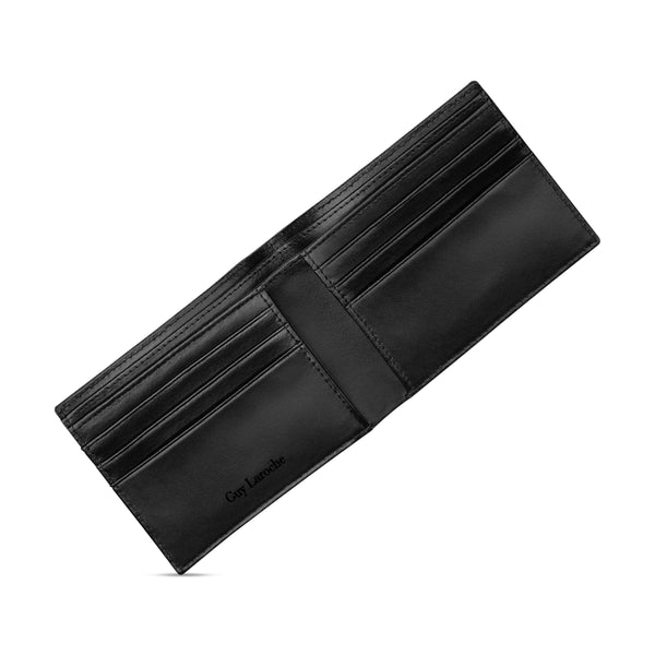 Guy Laroche Adam Gents Brown Canvas Leather Wallet – Blue Salon