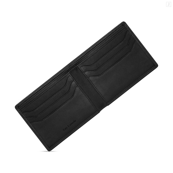 Guy Laroche Alex Gents Wallet 110X90Mm Black Genuine Leather – Blue Salon