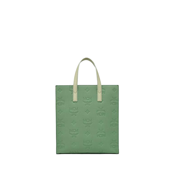 MCM Women's Aren Tote in Embossed Monogram Leather Hand Bag – Bluesalon.com