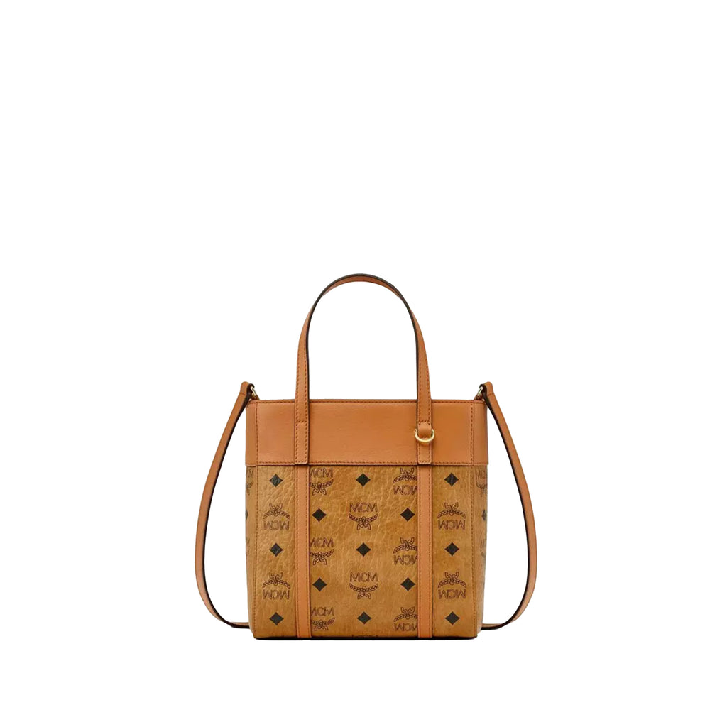 MCM Women's Aren Top-Zip Shopper in Visetos Leather Mix – Blue Salon