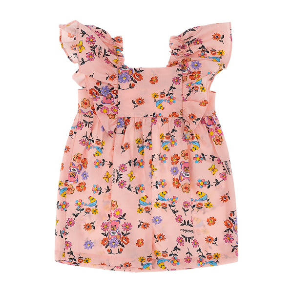 Moschino Kids Baby Girl's Sugar Toy Flowers Rompers – Blue Salon