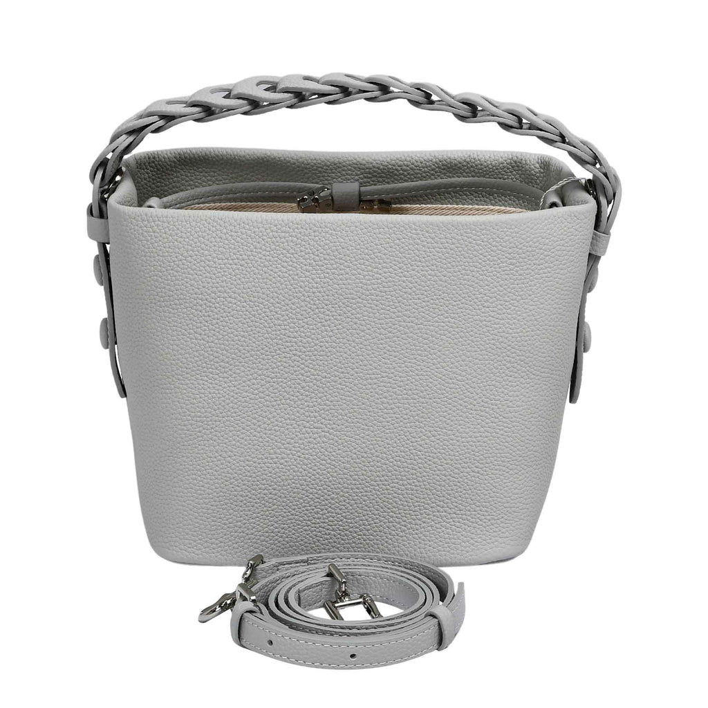 Muni Women's Artisanal Braided Handle Bucket Bag | Blue Salon | Qatar | GCC