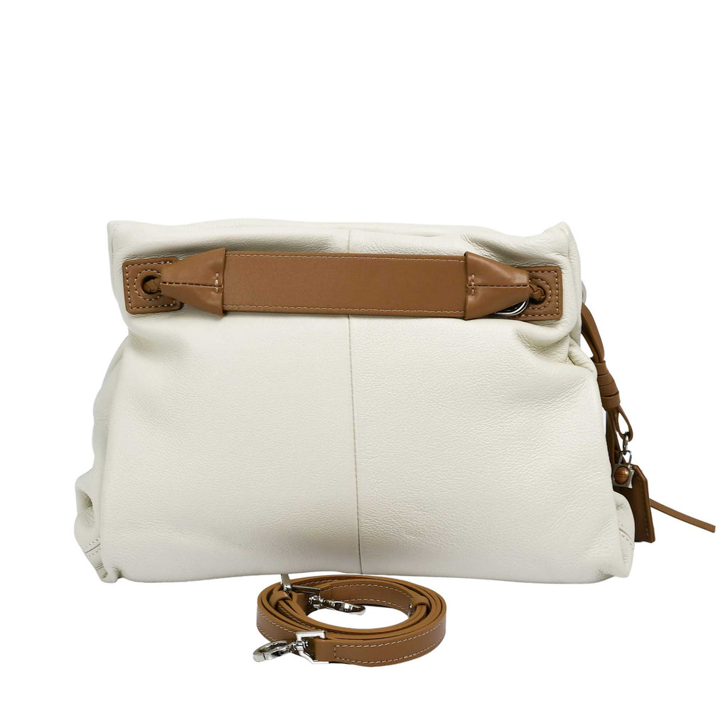 Muni Women's Slouchy Leather Drawstring Bag | Blue Salon | Qatar | GCC