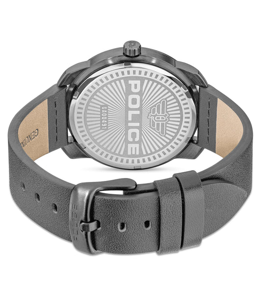 Police Protector - Gents Gun Semi Transparent Dial and Gun Leather Str ...