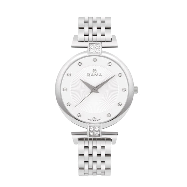 Rama Ladies Silver Dial Stainless Steel Quartz Watch – Bluesalon.com