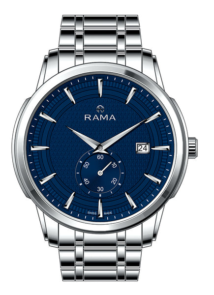 Rama Gents Blue Dial Stainless Steel Quartz Watch