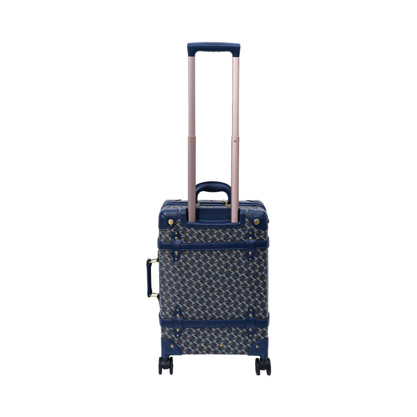 Mosafer Vintage Blue Small Checked Luggage – Bluesalon.com