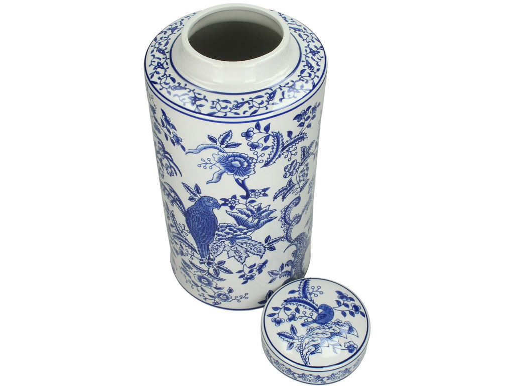 Kersten Jar Porcelain Blue, Size: 20x20x40 Cm – Bluesalon.com