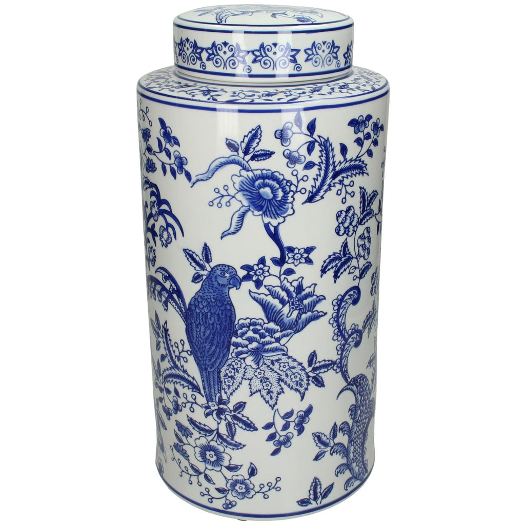 Kersten Jar Porcelain Blue, Size: 20x20x40 Cm – Bluesalon.com