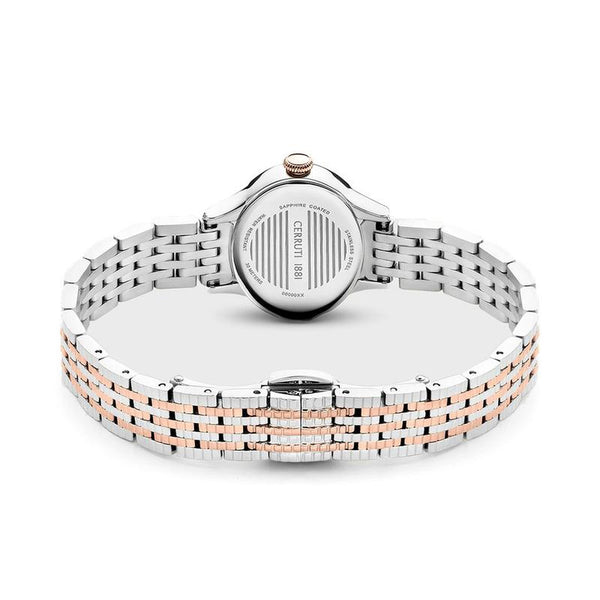 Cerruti 1881 Women's White MOP Dial Silver Rose Gold Watch – Blue Salon