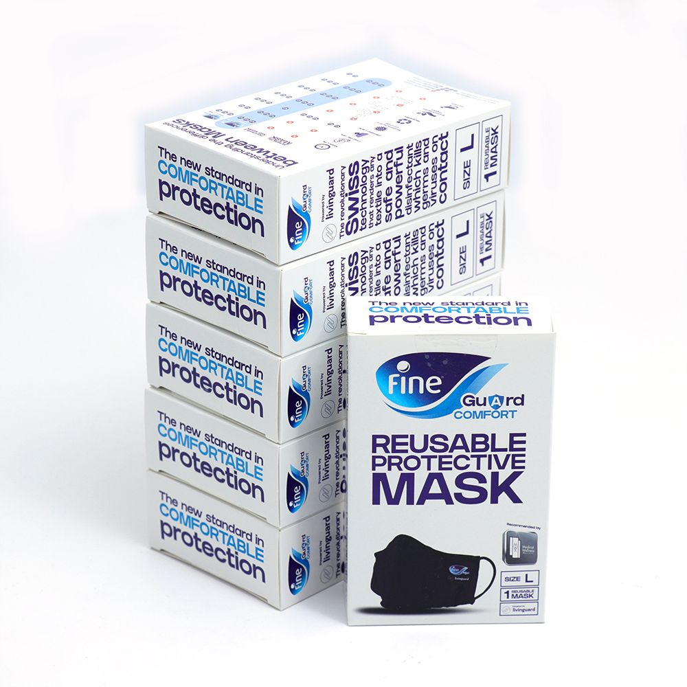 Fine Face Mask Guard comfort Large Size Set of 6 – Blue Salon