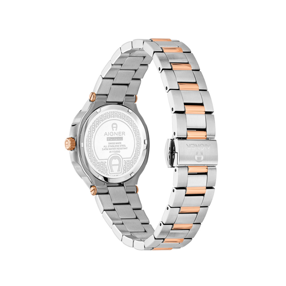 AIGNER Men's Taviano Silver & Rose Gold Watch – Bluesalon.com