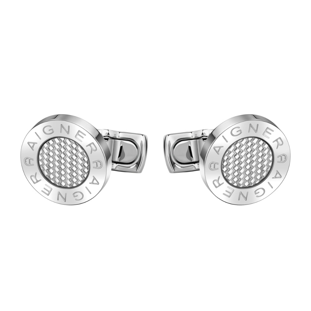 Aigner Silver Cufflink – Blue Salon