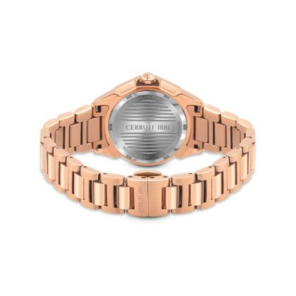 Cerruti Jesina Crystals Rose Gold Stainless Steel Bracelet Women's Ana ...