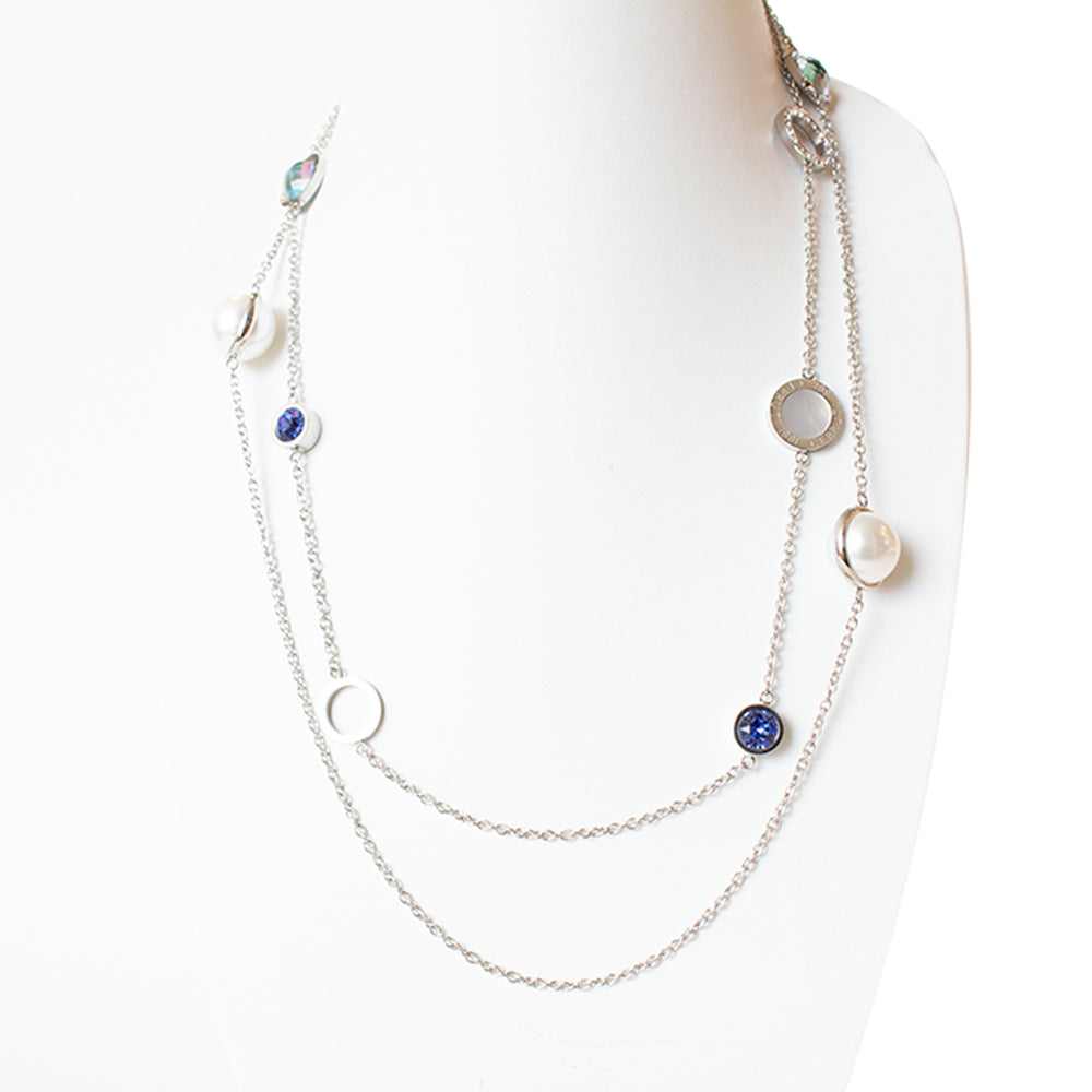 Cerruti Necklace Stainless Steel – Blue Salon
