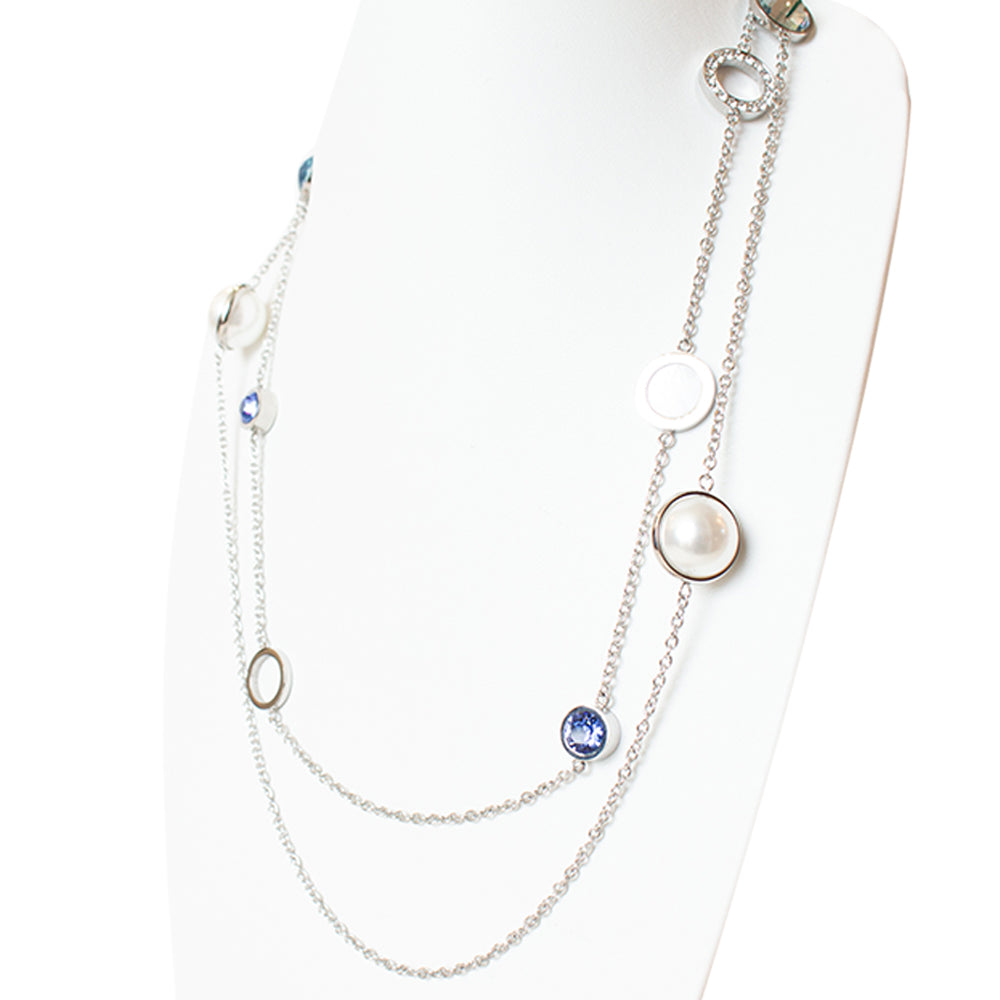 Cerruti Necklace Stainless Steel – Blue Salon