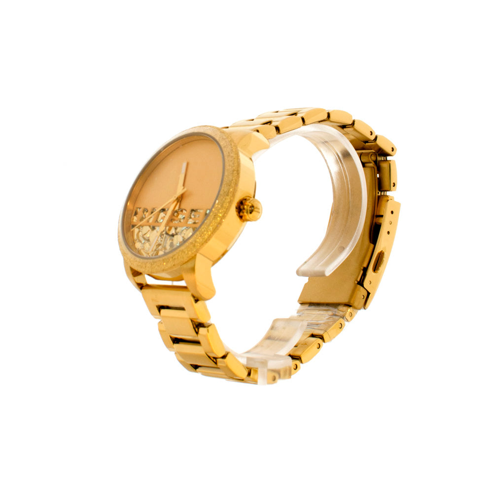 Diesel Ladies Gold Plated Watch With Gold Color Dial – Blue Salon