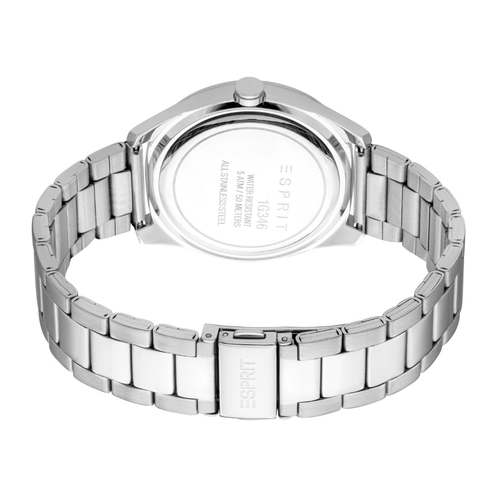 ESPRIT Men's Silver Color Watch with Silver Dial and Metal Bracelet ...