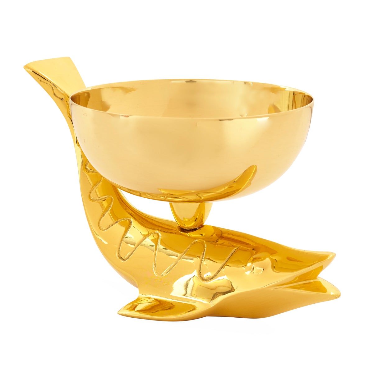 Jonathan Adler Brass Fish Bowl - Low – Bluesalon.com