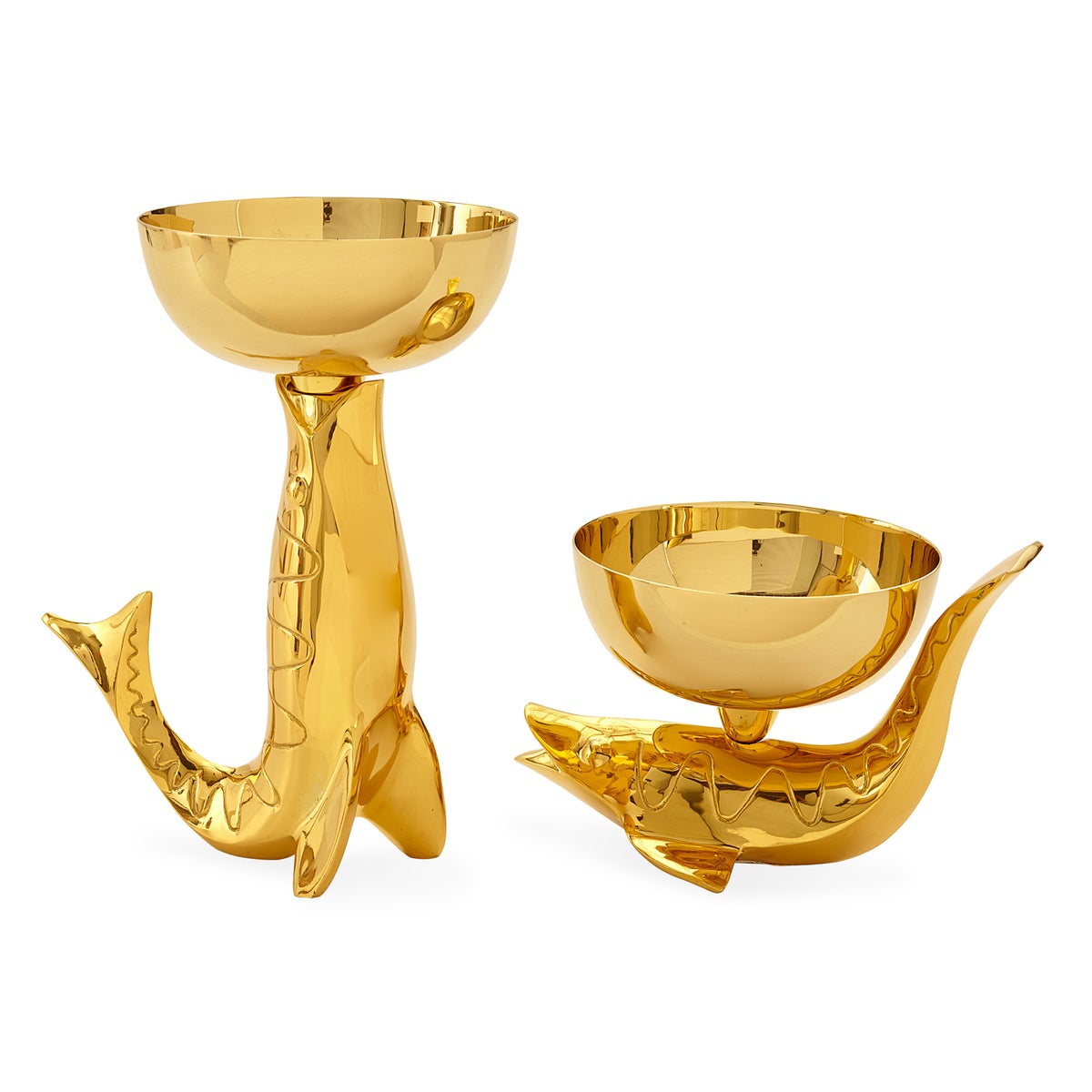 Jonathan Adler Brass Fish Bowl - Low – Bluesalon.com