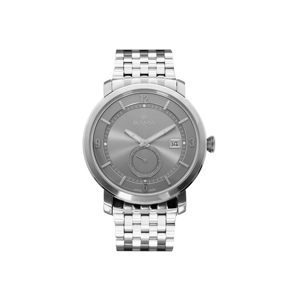 Rama Men's Quartz Watch Full Stainless Steel Case & Bracelet With Ligh ...