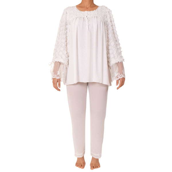 Sally Poppy Pajama Ivory Size Medium Ivory – Bluesalon.com
