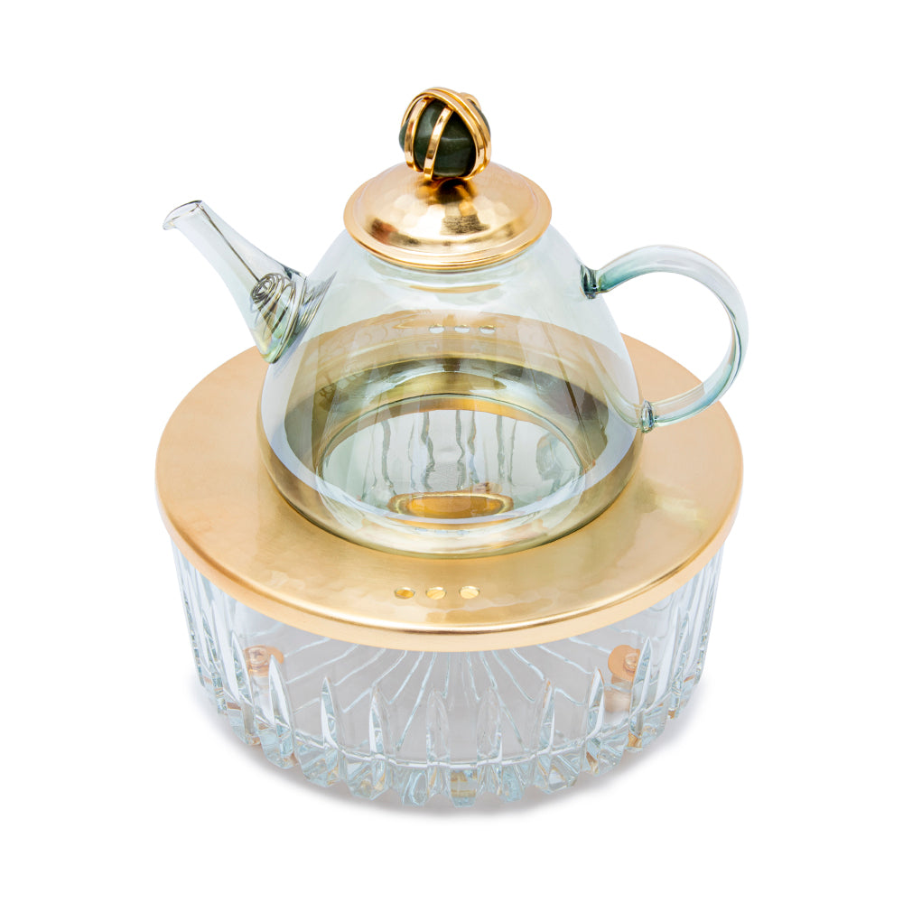 Select Home Natrual Stone Teapot Matt Gold – Blue Salon