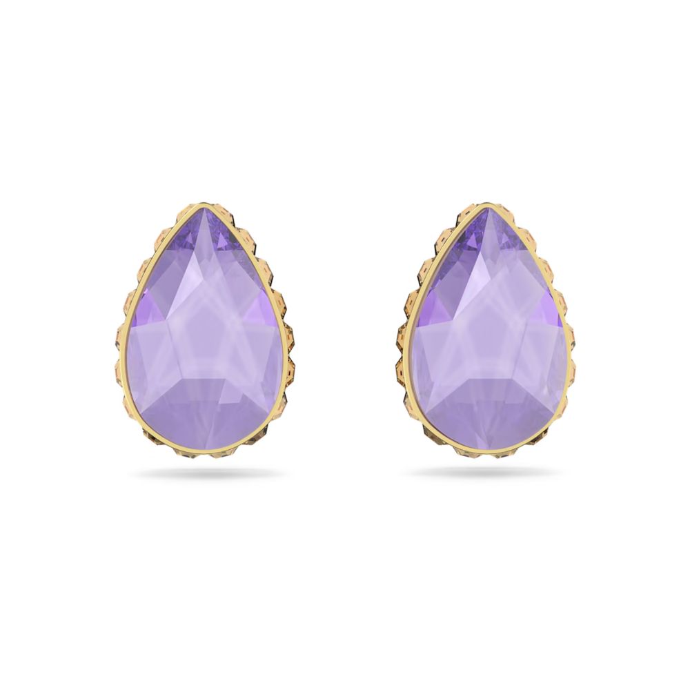 Swarovski Orbita Stud Earrings Drop cut Multicolored Gold-tone plated ...