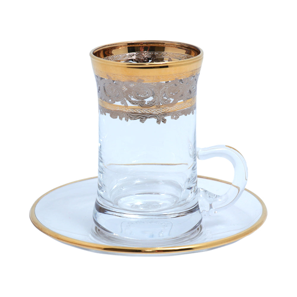 Timon Matilde Tea Cup Saucer Platinum Gold – Blue Salon