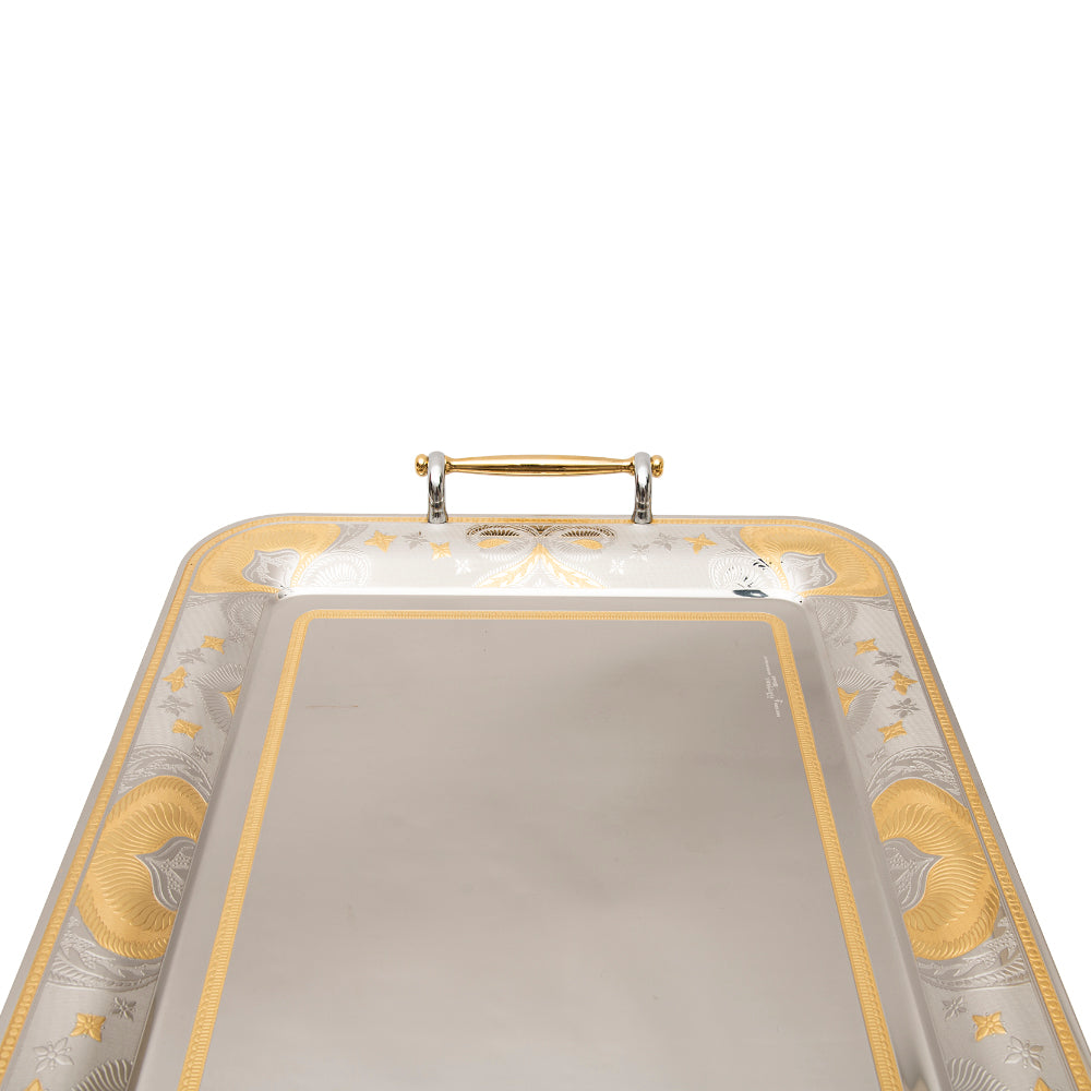 Tresors Naif Gold Rectangular Tray – Bluesalon.com