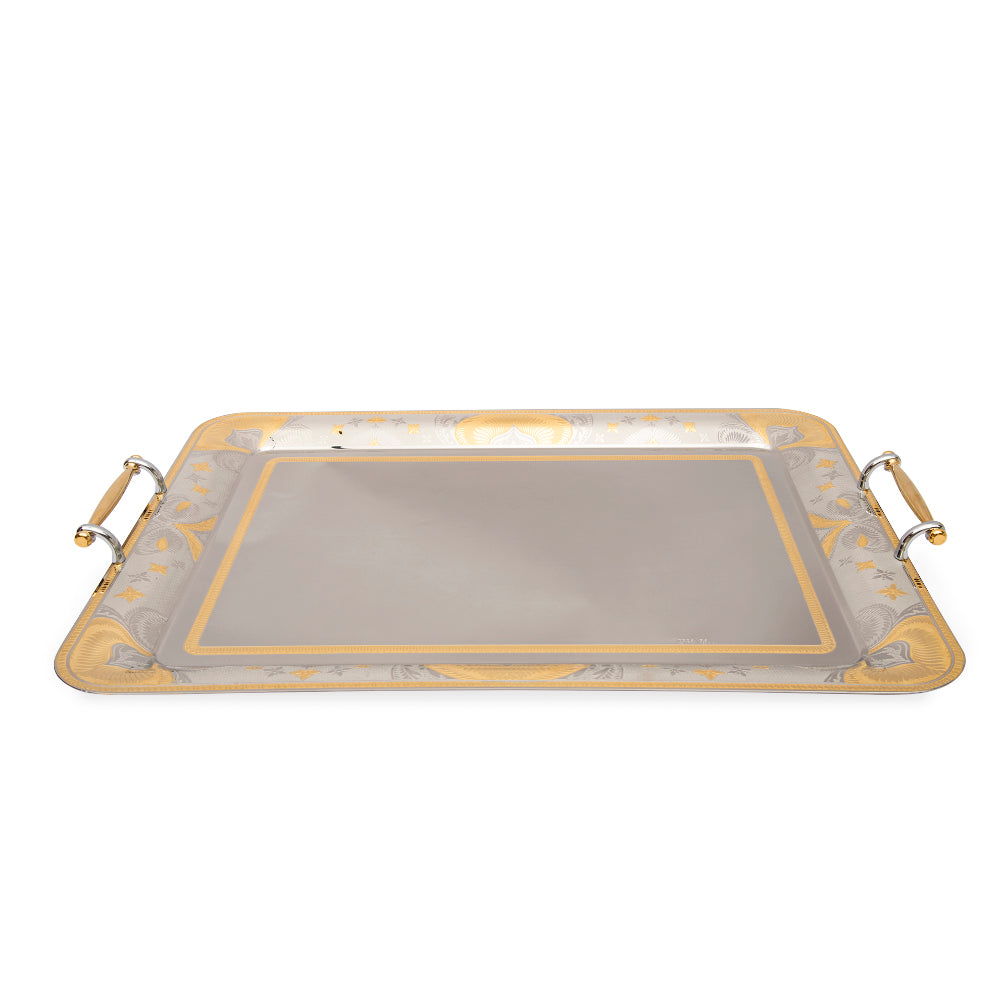Tresors Naif Gold Rectangular Tray – Bluesalon.com