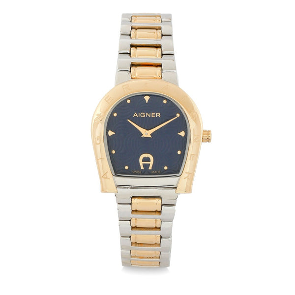 Aigner Ravenna Ladies Two Tone Blue Dial Watch – Bluesalon.com